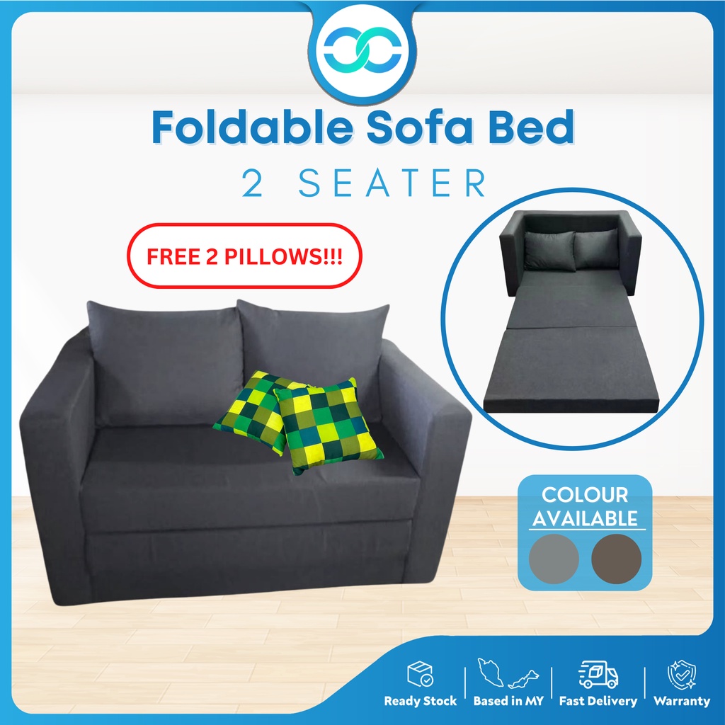 Foldable Sofa Bed 2 Seater Sofa Katil Lipat Sofabed Sofa Murah | Shopee ...
