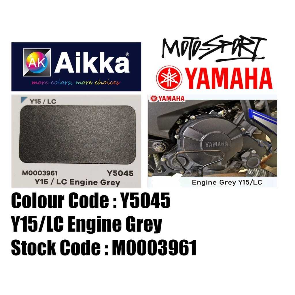 NIJIPLAY Y5045 Y15/LC ENGINE GREY YAMAHA Y15/LC 2K MOTOR PAINT | Shopee ...