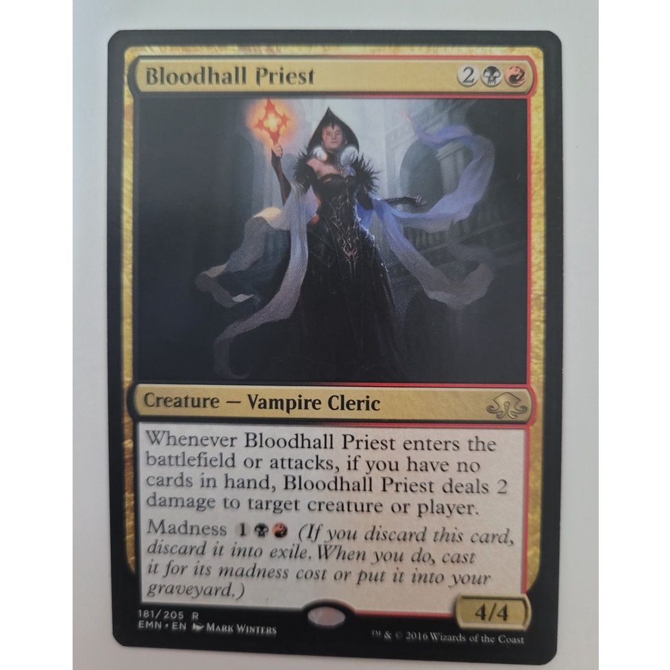 MTG Magic the gathering Bloodhall Priest Eldritch Moon Rare | Shopee ...