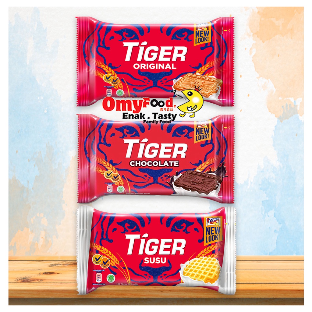 144.4g/175g Tiger Biscuits [Original/Chocolate/Milk][OmyFood] | Shopee ...