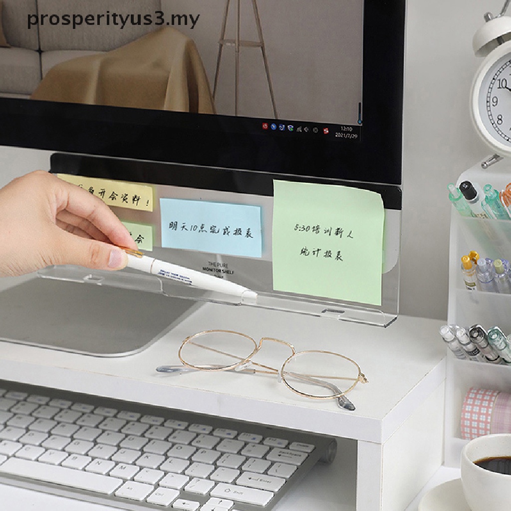 [prosperityus3] Creative Acrylic Monitor Message Memo Board Sticky ...