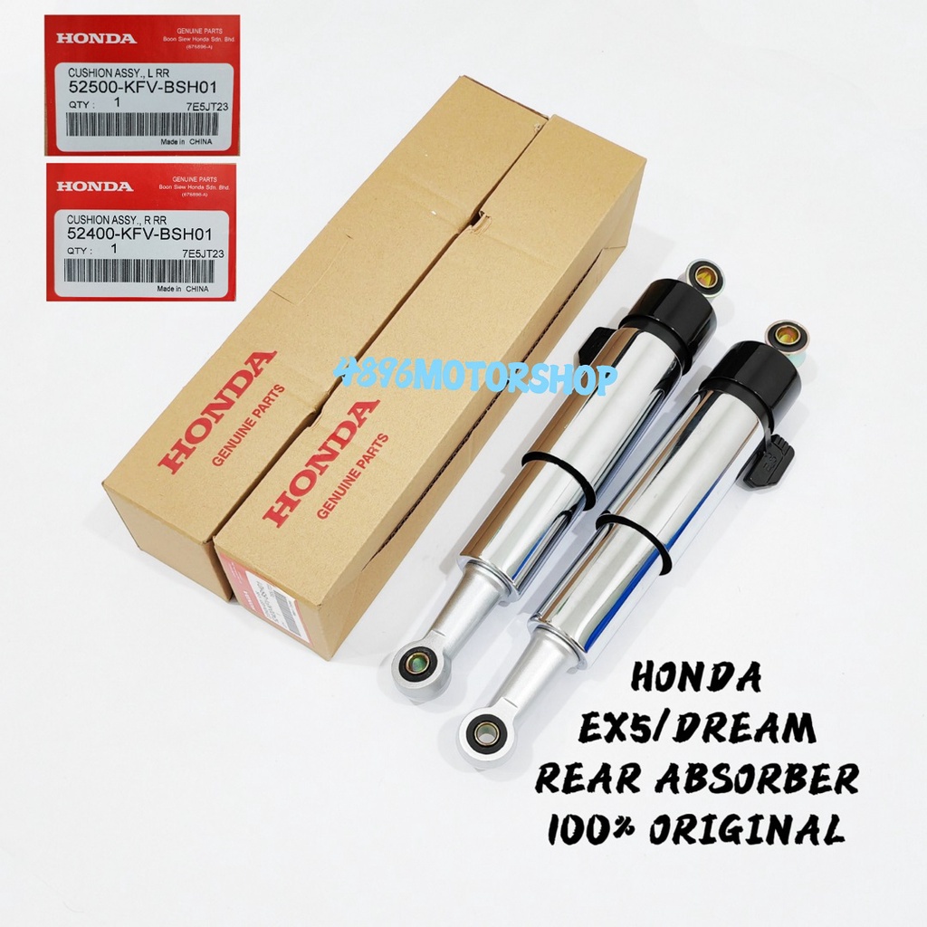 100% ORIGINAL BSH HONDA EX5 DREAM REAR ABSORBER ASSY HIGH POWER REAR ABSORBER SUSPENSION ORI ...