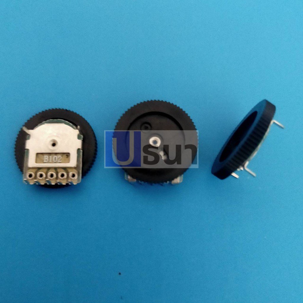 Potentiometer Wheel Duplex Volume control 3 Legs 5 Size 2x16mm Swivel ...