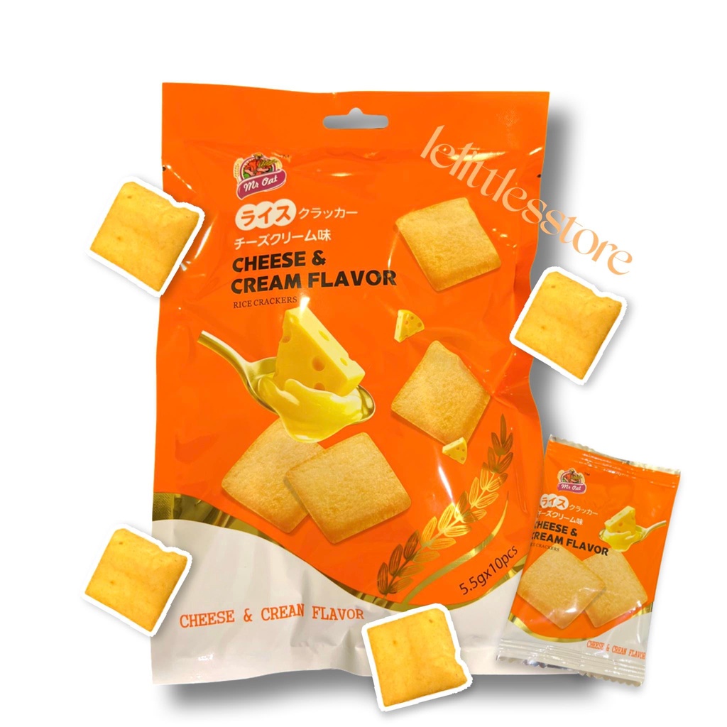Halal Crispy Rice Cracker Cheese / Seaweed (5.5g x 10pcs) | Shopee Malaysia