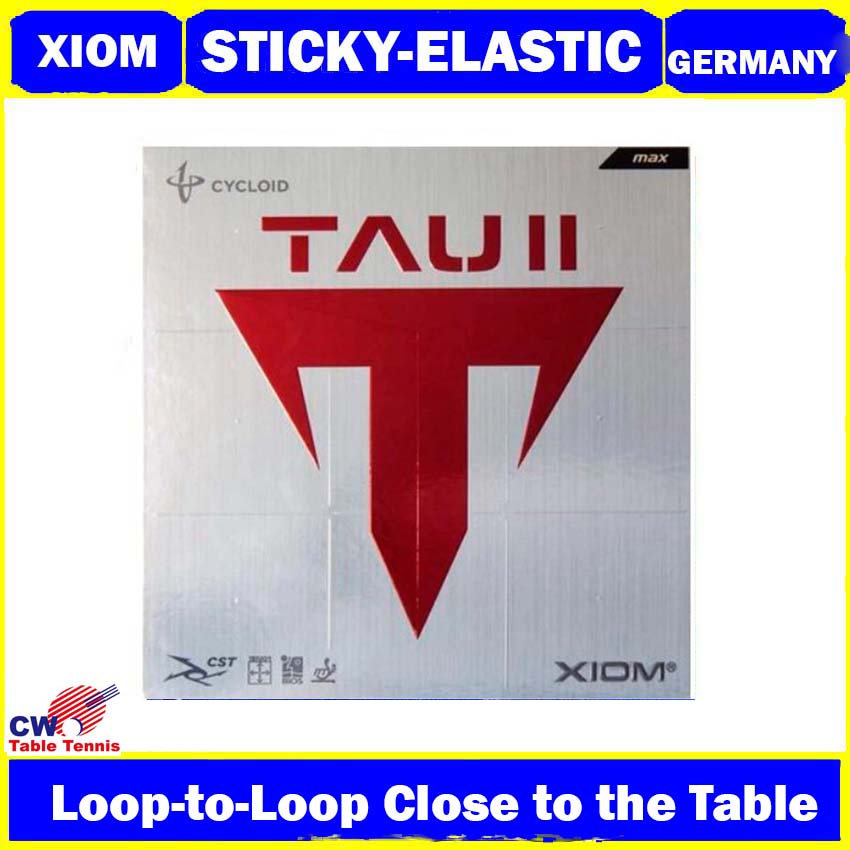 XIOM TAU II Tacky Table Tennis Rubber CARBO SPONGE TENSORIZED Ping Pong ...
