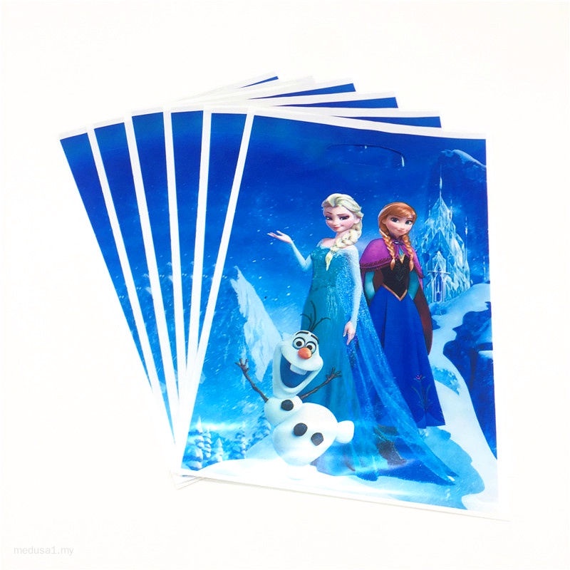10PCS Frozen Princess Loot Bag Candy Bags Gift Bag Anna Elsa Party ...