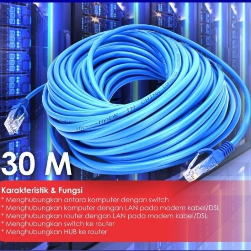 Lan Utp Cat 5E 30 meter data cable | Shopee Malaysia