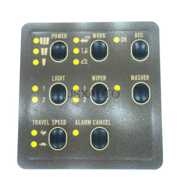 Excavator Cab display button accessories Meter Sticker Excavator ...