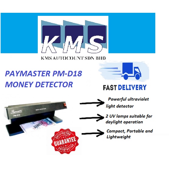 PAYMASTER PM-D18 MONEY DETECTOR | Shopee Malaysia