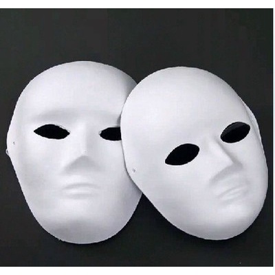DIY White Mask / Paper Craft Plain Mask Painting | Shopee Malaysia