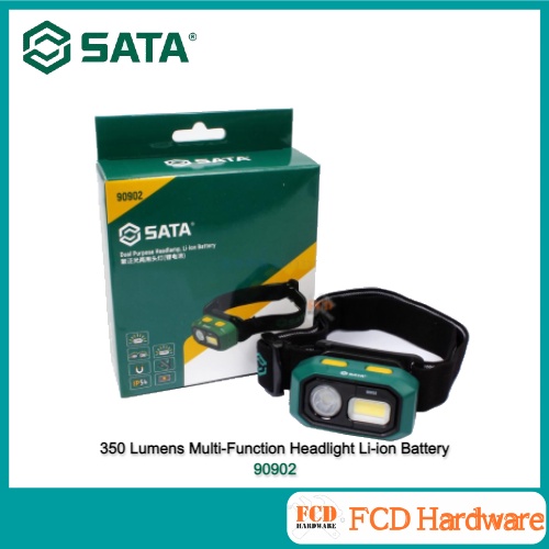 SATA 90902 350 Lumens Multi-Function Headlight Li-ion Battery | Shopee ...