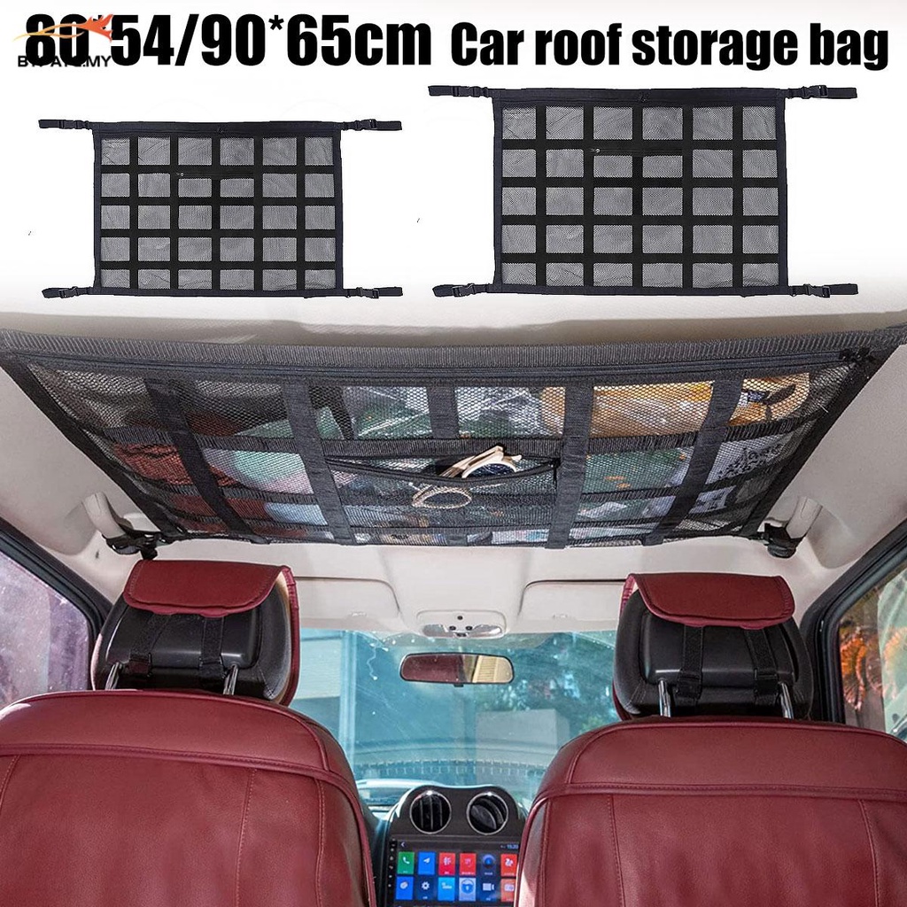 Car Ceiling Cargo Net Strong Load-Bearing Car Roof Storage Organizer ...