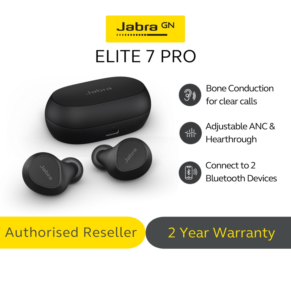 Jabra Elite 7 Pro Adjustable ANC True Wireless Earbuds | Shopee Malaysia