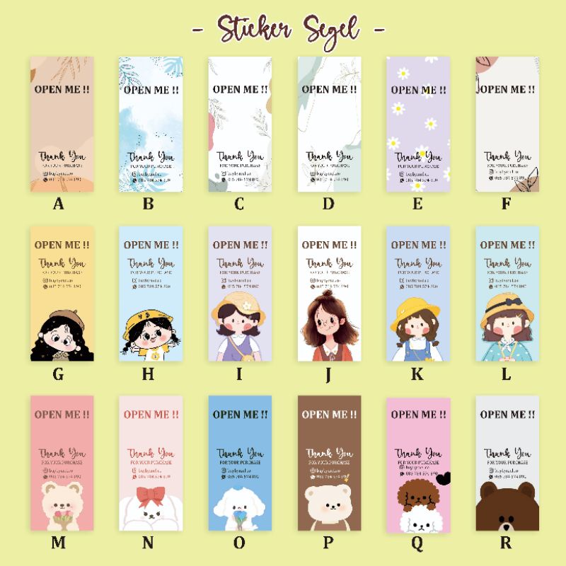Box sticker, hampers sticker, free Design Seal sticker | Shopee Malaysia