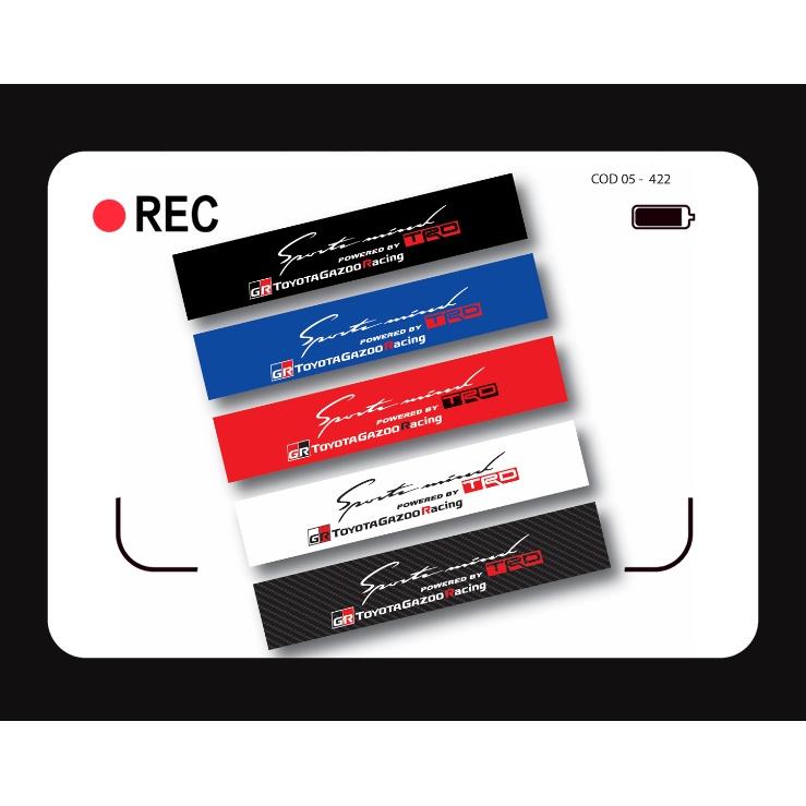 TOYOTA 4X4 GR 2022 GAZOO RACING Front windshield sticker 52''x 10 ...