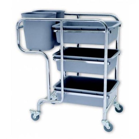 WARE 3 tier trolley restaurant cart/ foodcourt cart / dishs collector ...
