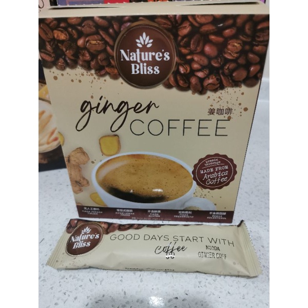 Nature's Bliss Ginger Coffee / Kopi Halia Arabica Coffee | Shopee Malaysia
