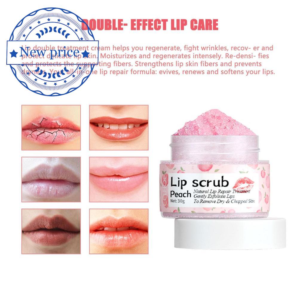Peach Lip Scrub Exfoliating Dead Skin Lightening Lip 30g Care Lip Lines ...