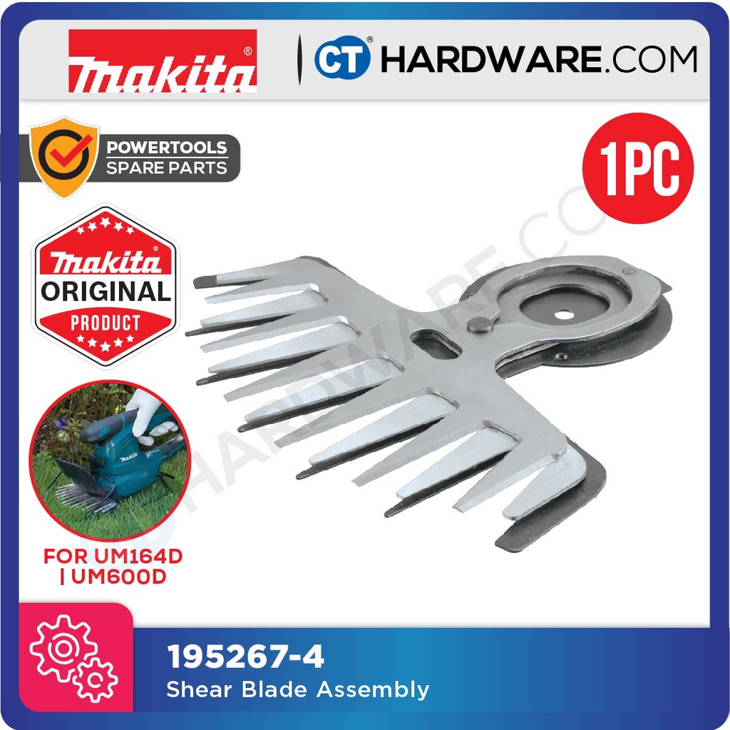 MAKITA 195267-4 SHEAR BLADE ASSEMBLY SET FOR UM164D/ UM600DZ GRASS ...