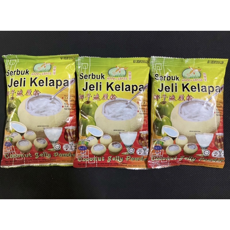 🔥Ready Stock🔥Happy Grass Sebuk Jelly Kelapa 225g | Shopee Malaysia