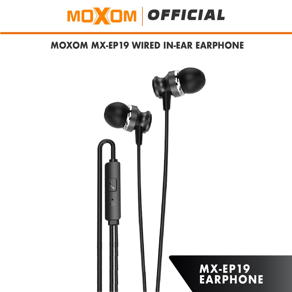 Moxom MX-EP19 HIFI Music Wired In-Ear Earphone Heavy Metal High Quality ...