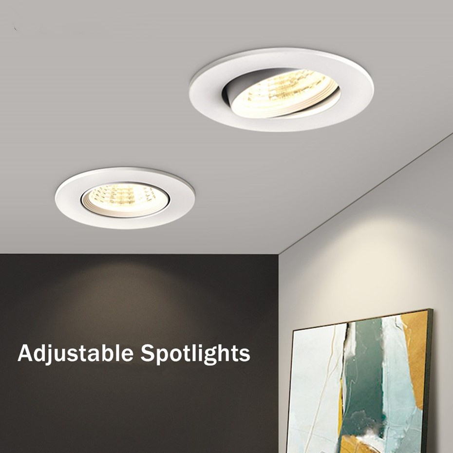 LED Recessed Eyeball Spotlight Round 5W 9W LED Ceiling Light Ceiling ...