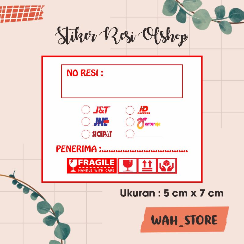 Delivery Label Stickers / Receipt Labels / Receipt Stickers | Shopee ...