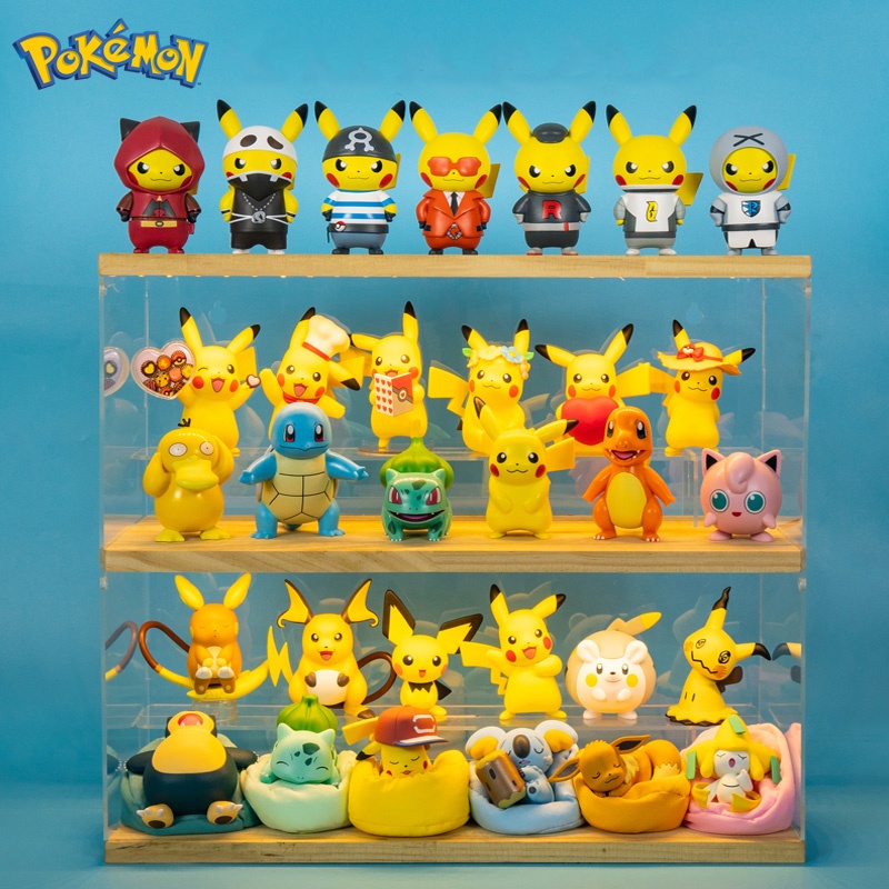 10pcs/set Pokemon Action Figure Toy Set Mini 5CM Pikachu Cosplay Spider ...