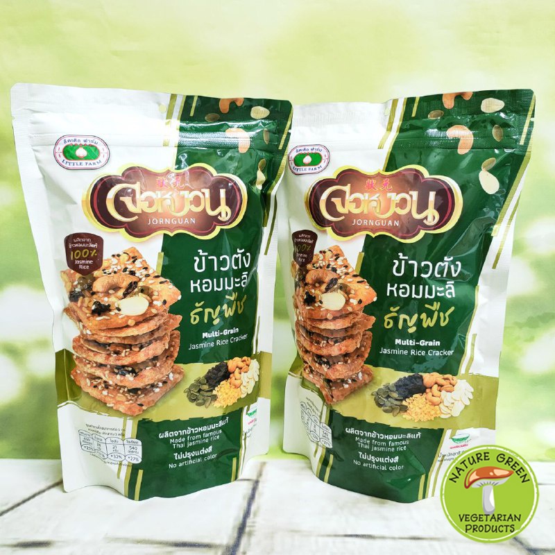 JORNGUAN, Multi - Grain Jasmine Rice Cracker (90G) 泰国状元杂粮茉莉香米脆饼 ...