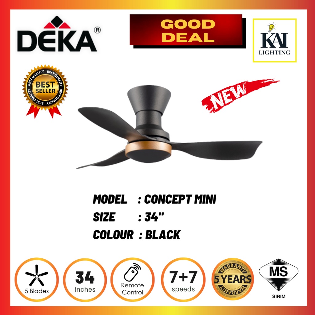 Deka Concept Mini 22'', Mini 34” & Concept 42'' DC motor 7 Speed ...