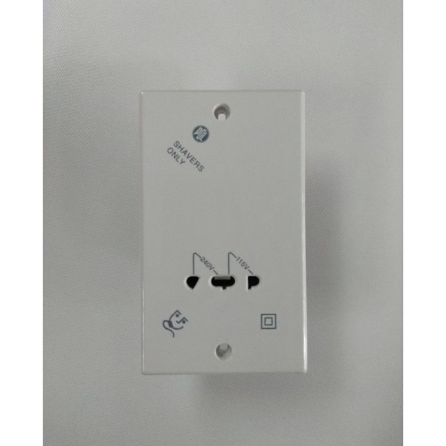 PDL 1g Universal Shaver Unit Socket ( White )(for Hotel Use) | Shopee ...