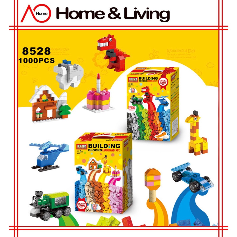 AO Home 1000Pcs Mini Block DIY Creative Kids Children Learning Building ...