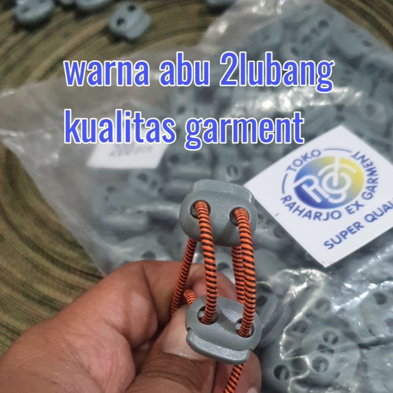 Garment Quality 2-hole Stopper|Bag Stopper|Jacket Stopper|Stop Pants ...