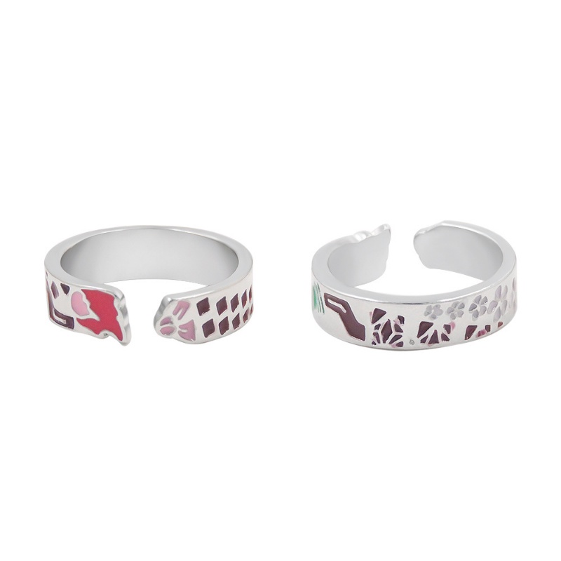 Anime Demon Slayer Ring Kimetsu No Yaiba Metal Adjustable Cosplay ...