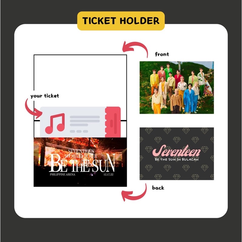 SEVENTEEN Be The Sun in Bulacan Concert Ticket Holder | Shopee Malaysia