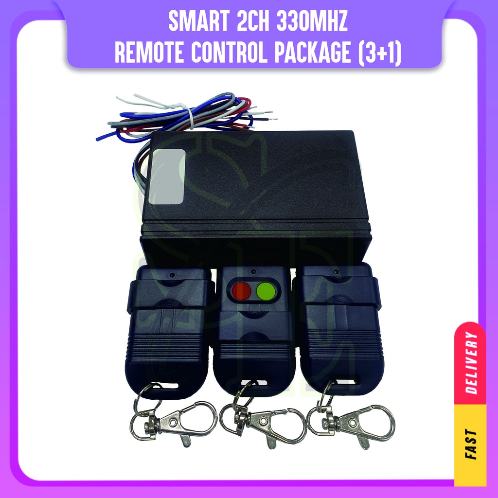 Autogate, Alarm, Door Access Remote Control Package Set 2CH 330mhz (DIP ...