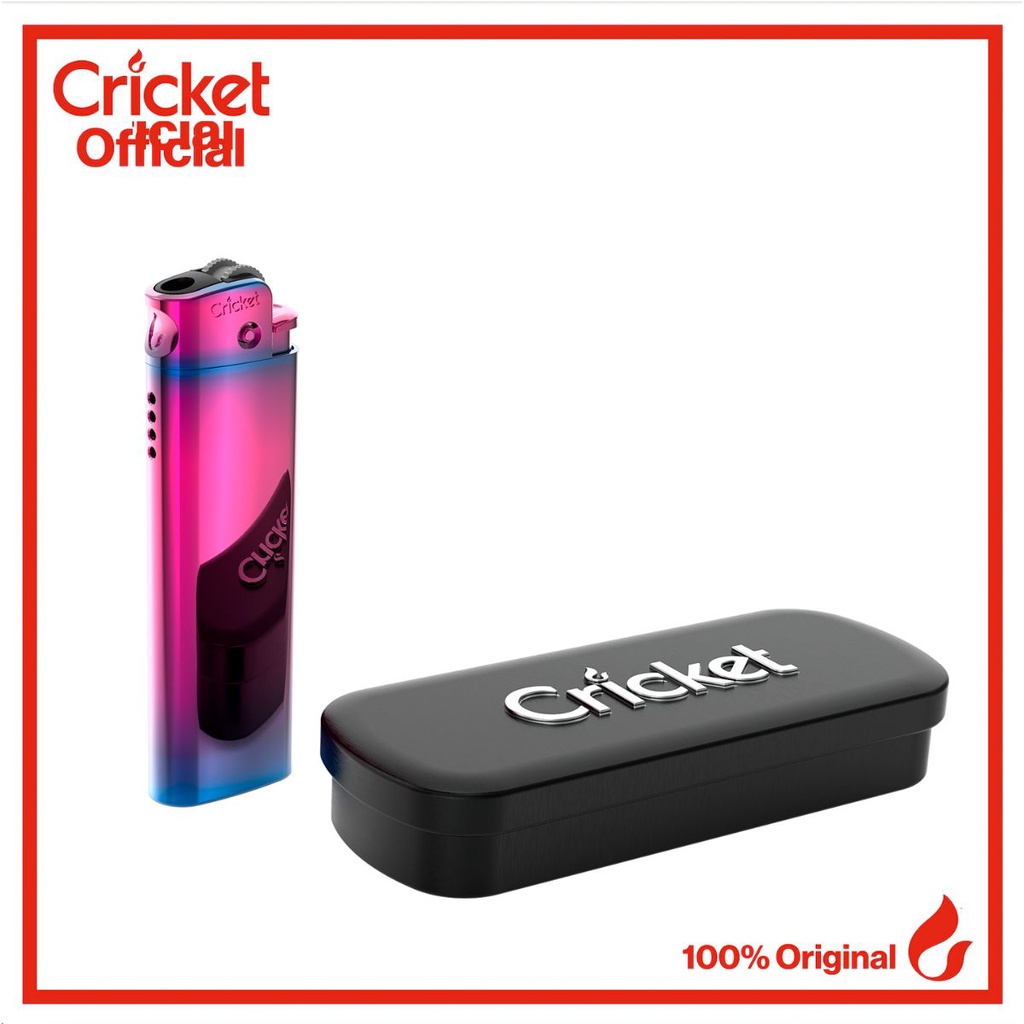 Cricket Deluxe Metal Lighter - Iridescent Purple | Shopee Malaysia