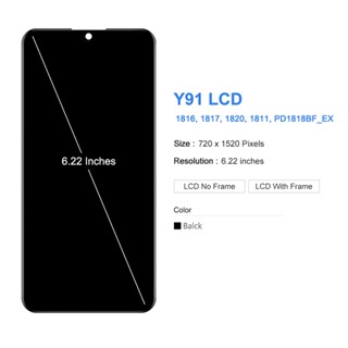 Original LCD with Frame for VIVO Y91 Y93 Y95 Y91i Y91C Y1S LCD Display ...