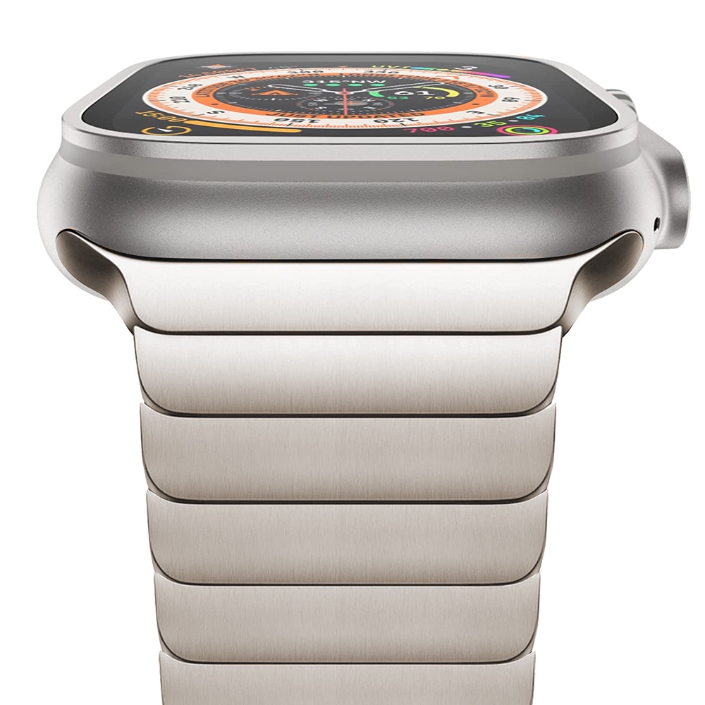 Link metal strap For iWatch Ultra band 49mm sereis 9 8 7 6 5 4 se 45mm ...