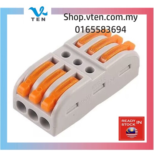 3 In 3 Out Fast Electrical Connectors Universal Wire Connectore Wire ...