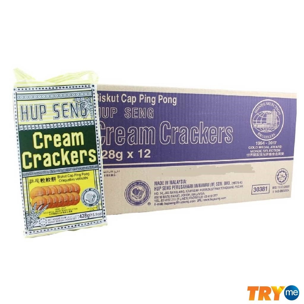 Hup Seng Cream Crackers (428g x 12pcs) | Shopee Malaysia