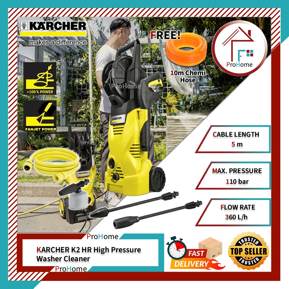 KARCHER K2.HR HIGH PRESSURE WASHER WATER JET /CAR WASH /HIGH PRESSURE ...