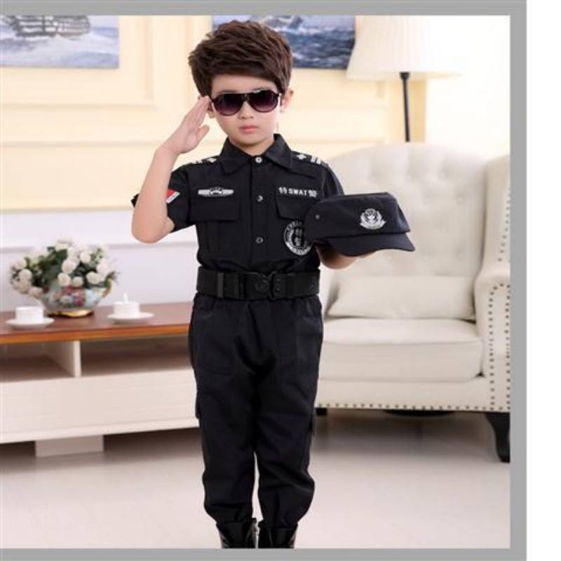 kids costume occupation baju polis kanak kanak Children's black cat ...