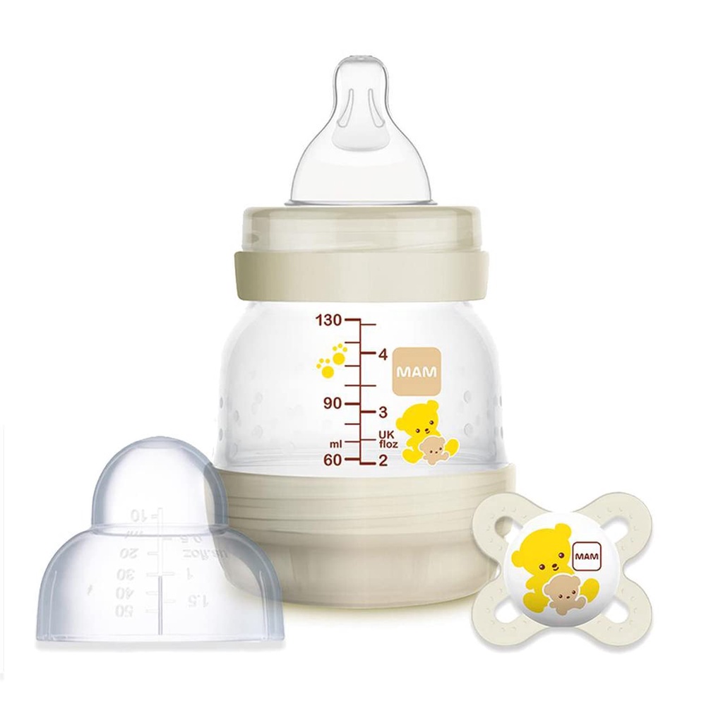 Set Bottle Baby Mam + Soother Orthodontic MAM Easy Start Anti-Colic 130ml/4.5oz Bottle Botol ...