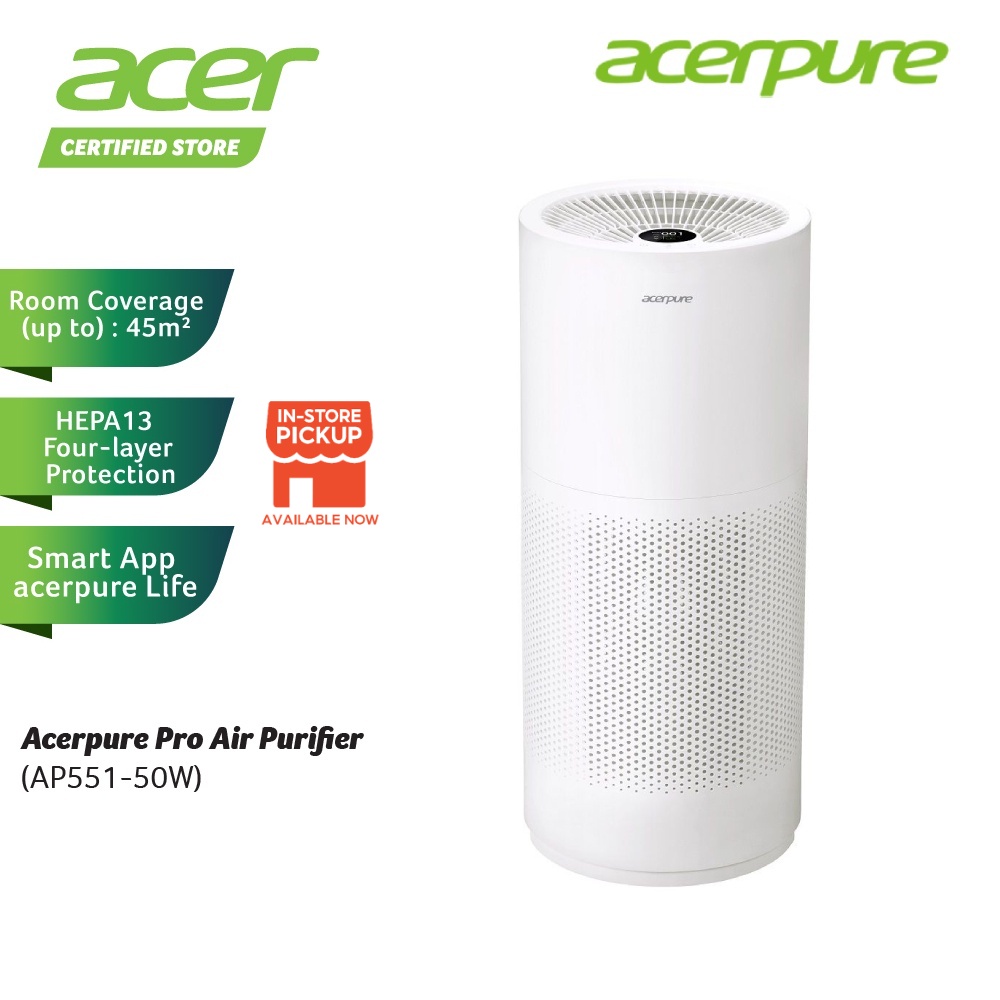 Acerpure pro Air Purifier Matte White AP551-50W | Shopee Malaysia