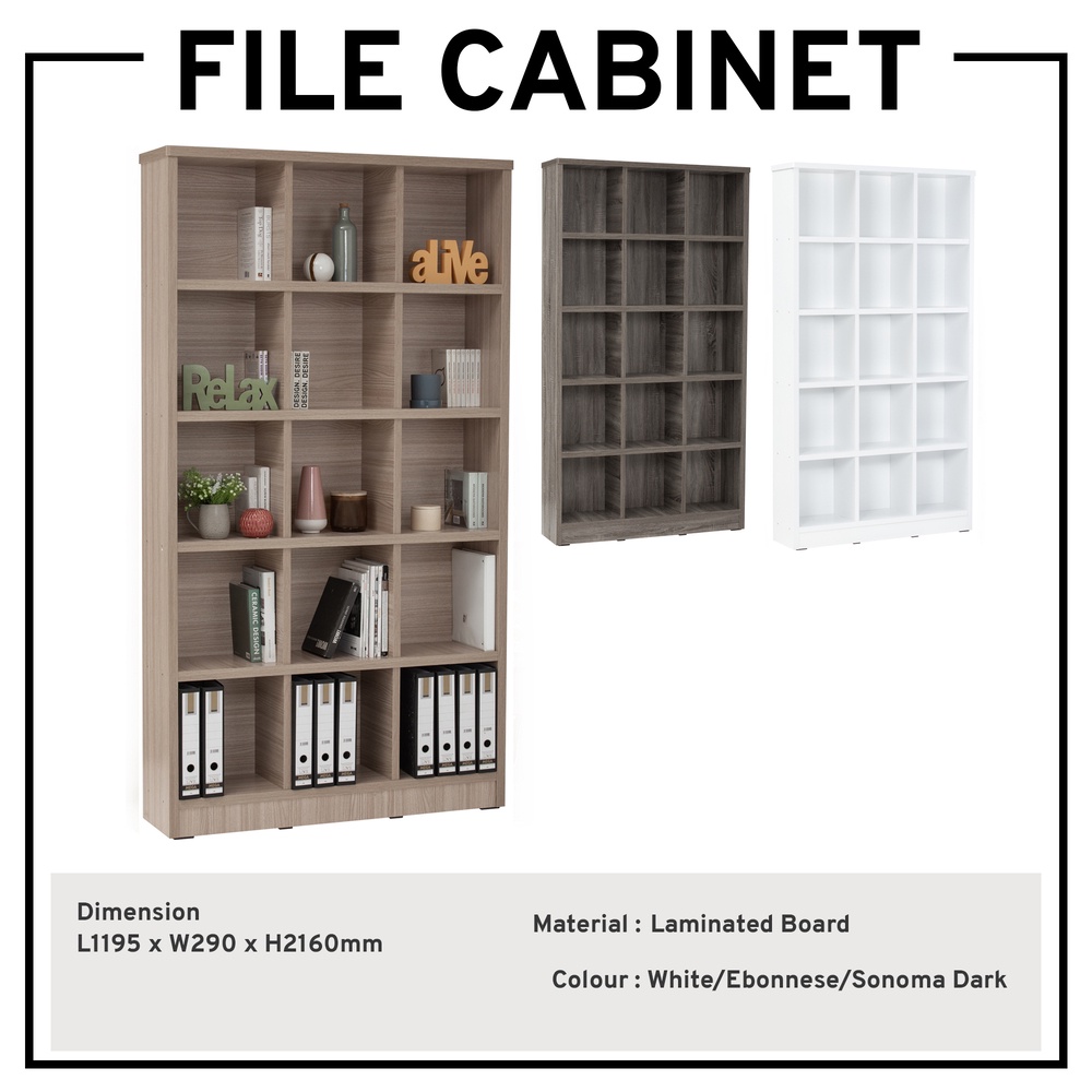 15 Compartment File Cabinet Bookcase Book Cabinet Book Shelf | Shopee ...