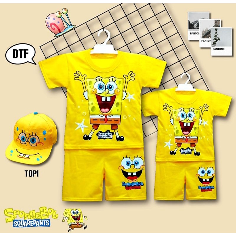 Spongebob Character Children's Suits Ages 1-10 Years Add A Hat/Just ...
