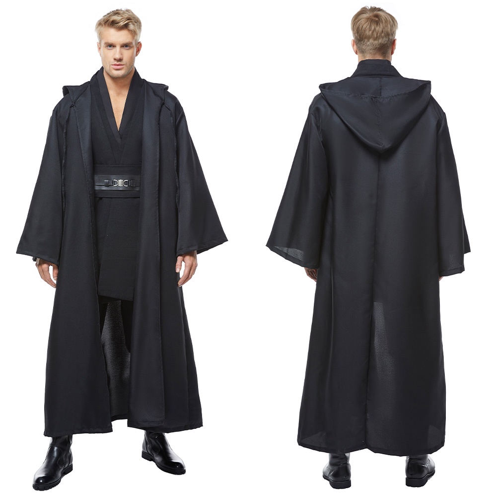 Zedecow Jedi Costume Adult Men Jedi Robe Tunic Cosplay Skywalker ...