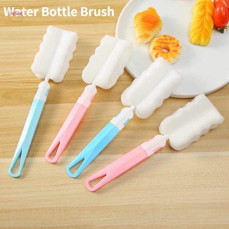 Air Bottle Brush Cleaner Sponge boleh tanggal Long Handle pembersihan ...