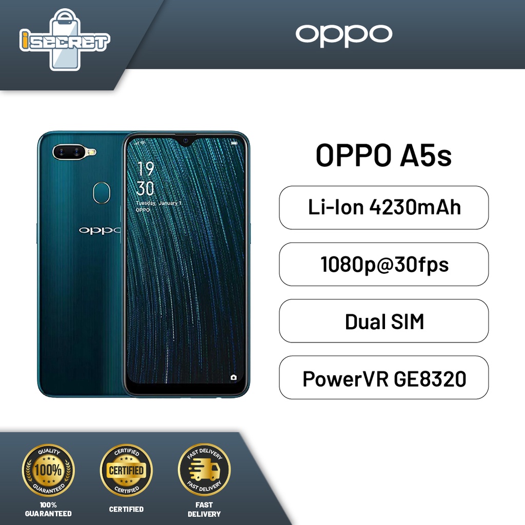 Oppo A5s (6GB RAM + 128GB ROM) 6.2 Inches 13 MP LTE Original ...